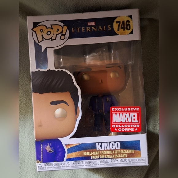 Funko | Toys | Funko Pop Marvel Eternals Kingo Figure Blue And Brown | Poshmark